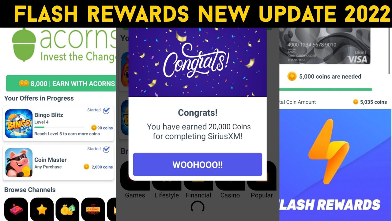 Flash rewards 20$ method | flash rewards new update 2022 | new method ...