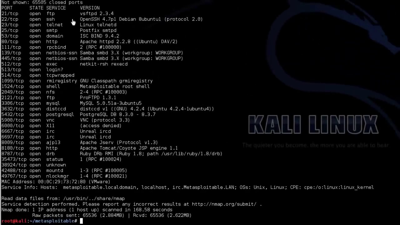 Kali Linux Hacking Tutorials Using Nmap For Network Based Hacking 1430