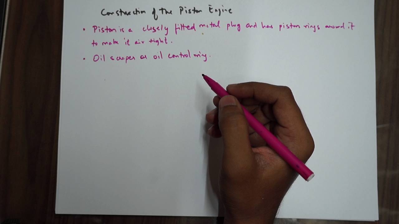 Piston Engine - I (Construction of a Piston Engine) - YouTube