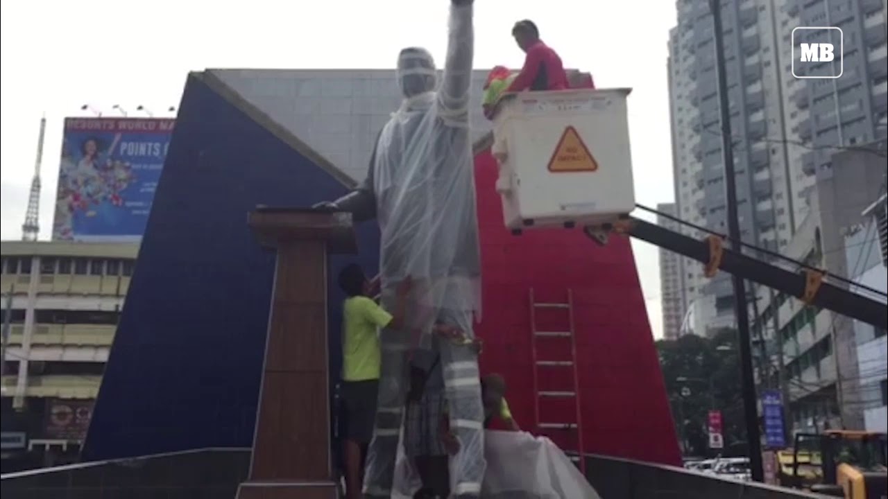 Ninoy's statue in QC to be moved - YouTube