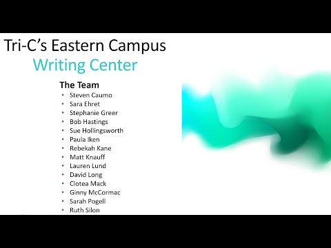 Tri-C Eastern Campus Writing Center (SP 24) - YouTube