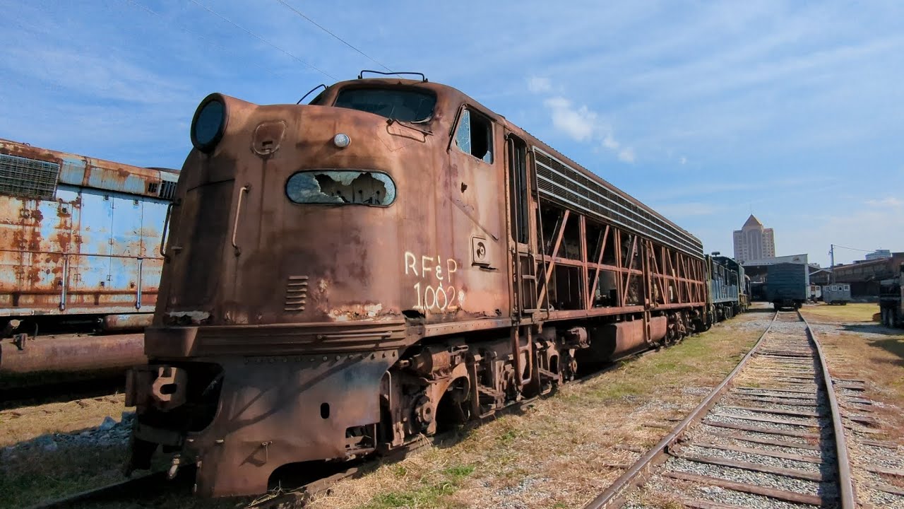 Railroad Train Display at The Virginia Museum of Transportation in ...