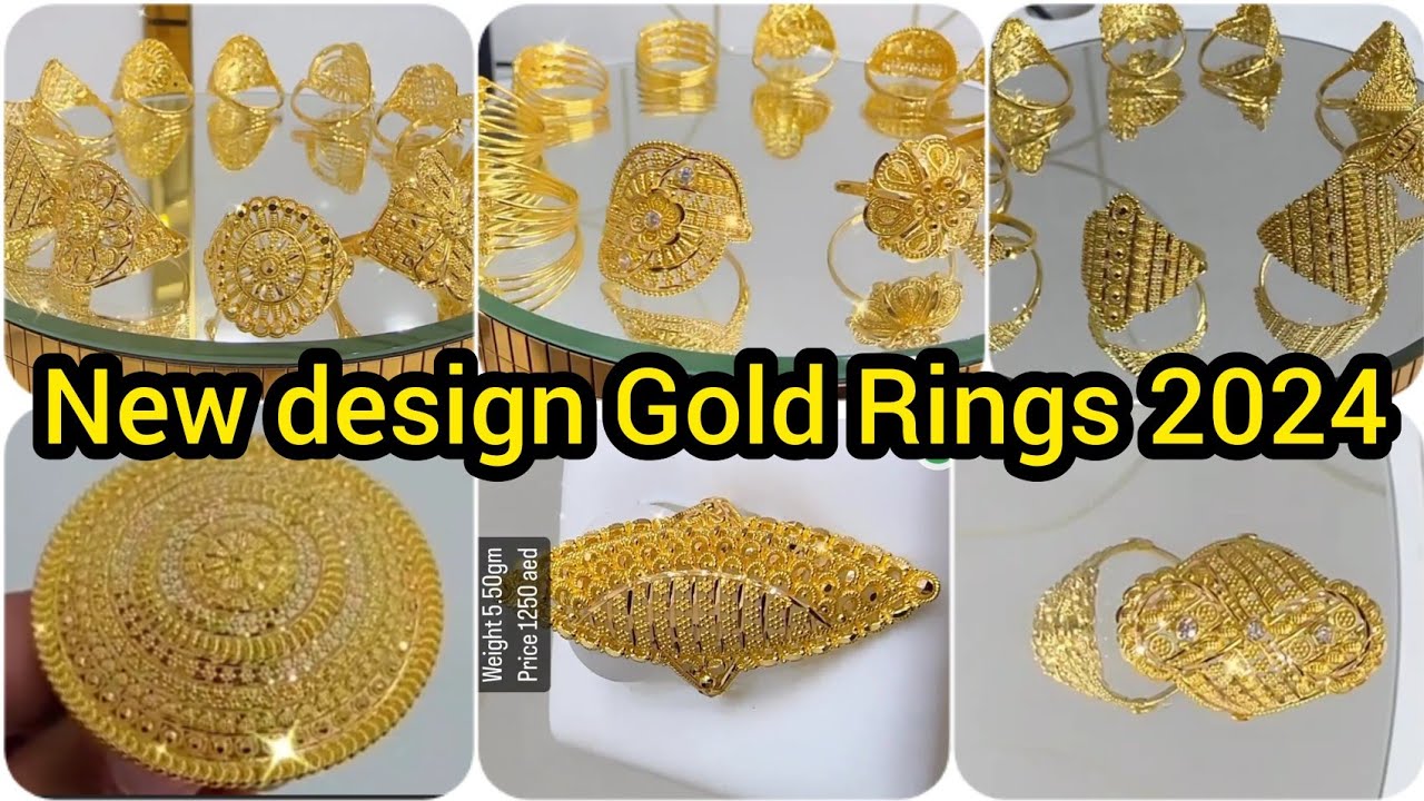 Latest 22K Gold Rings Designs 2024/Simple Stylish Gold Rings Designs ...