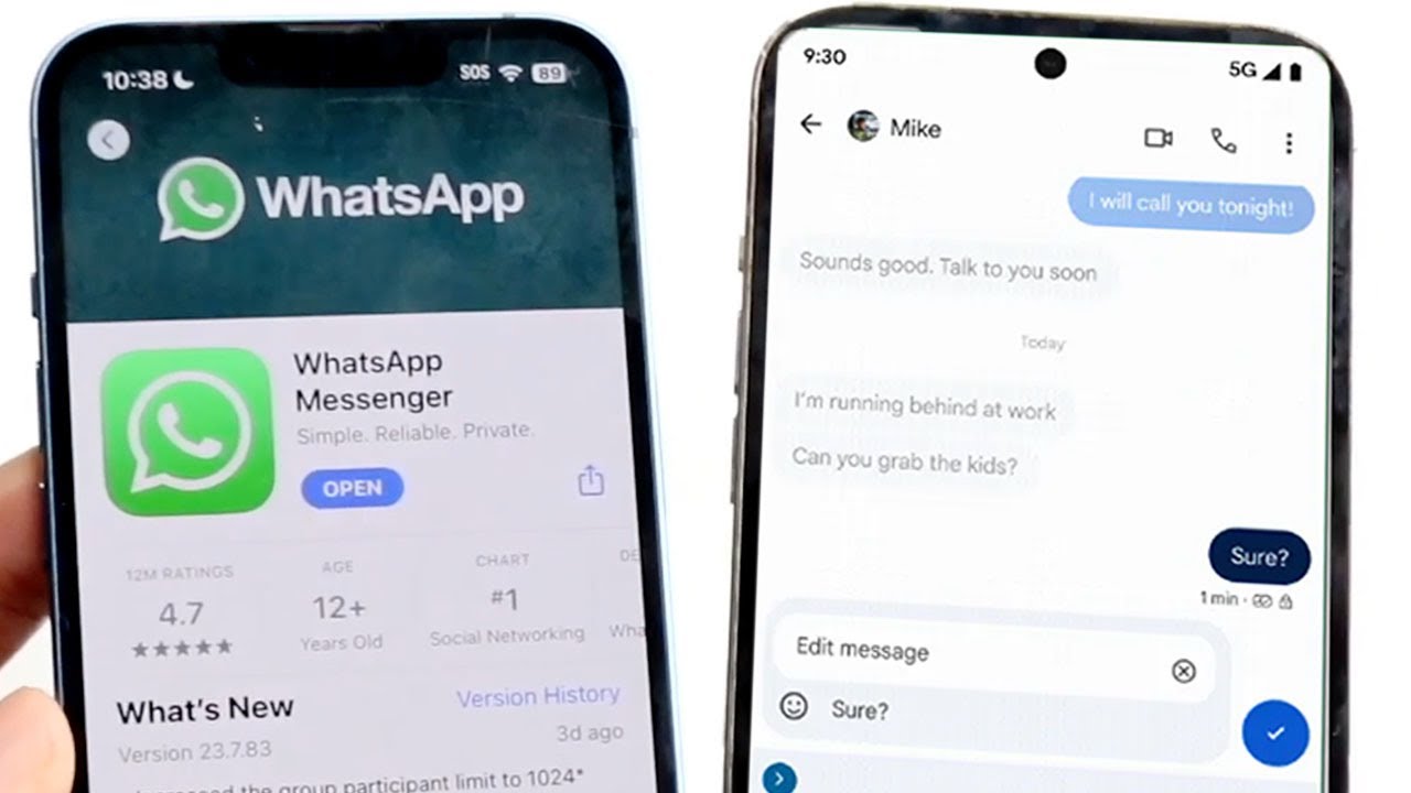 WhatsApp Vs Google Messages! (Comparison) (Review) - YouTube