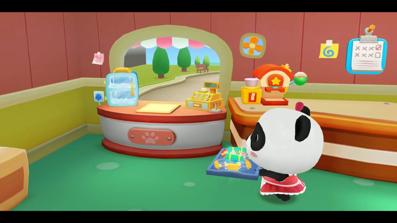 Little Panda Ice Cream Bar Factory - Fun Games for Kids - YouTube