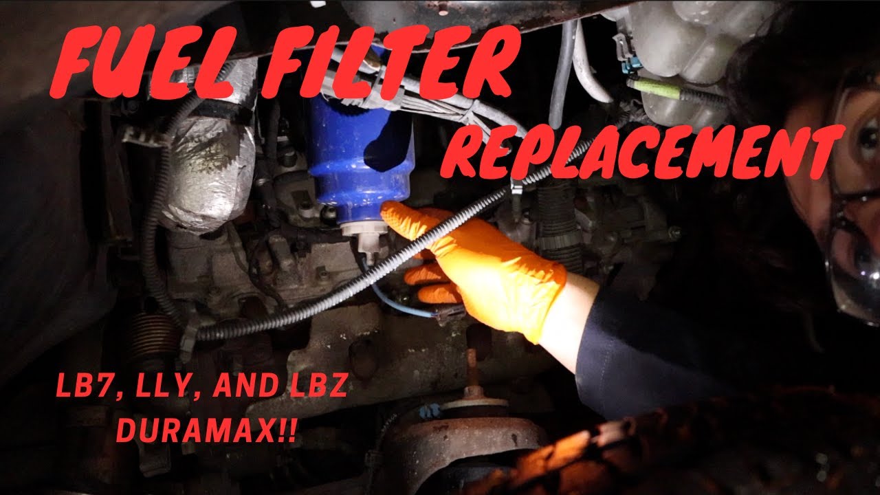 HOW TO REPLACE FUEL FILTER ON A LBZ DURAMAX!! - YouTube