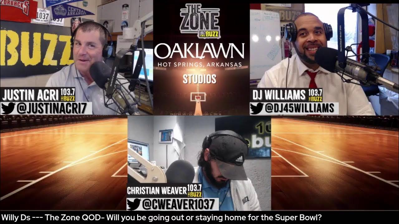 The Zone with Justin Acri and DJ Williams is LIVE from The Oaklawn Hot Springs Studio! - YouTube