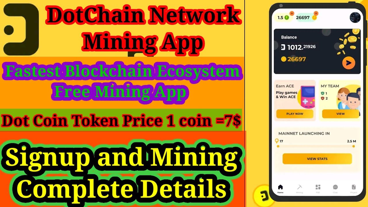 Dot Chain Free Mining App l Dotchain Fastest Mining Blockchain Project ...