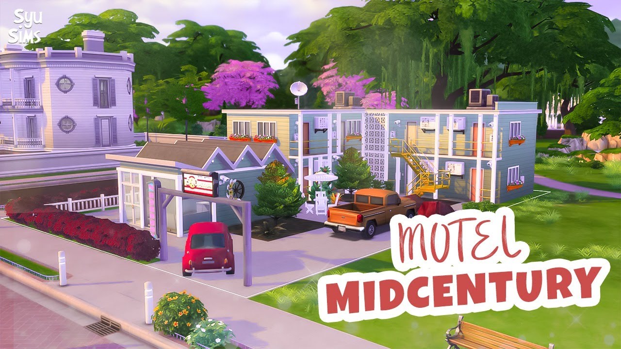 Midcentuy Motel en Los Sims 4 | Speed Build | Syusims 💚 - YouTube