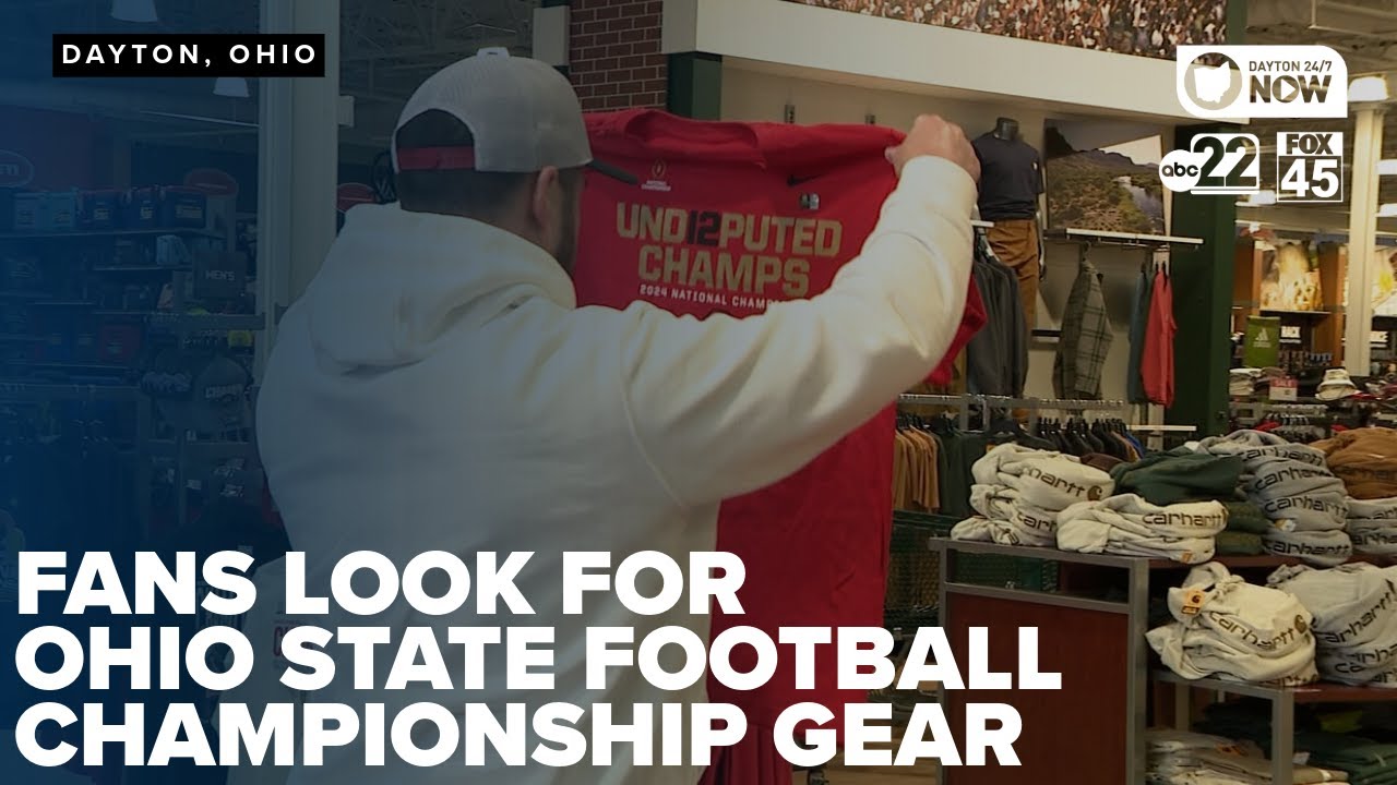 Fan shops rush to stock Ohio State Football championship gear moments ...