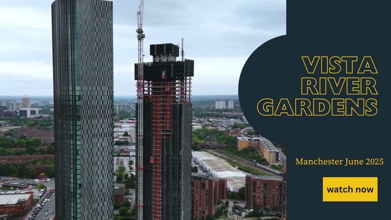 Trinity Island – Manchester’s Future Skyline | Aerial Construction ...