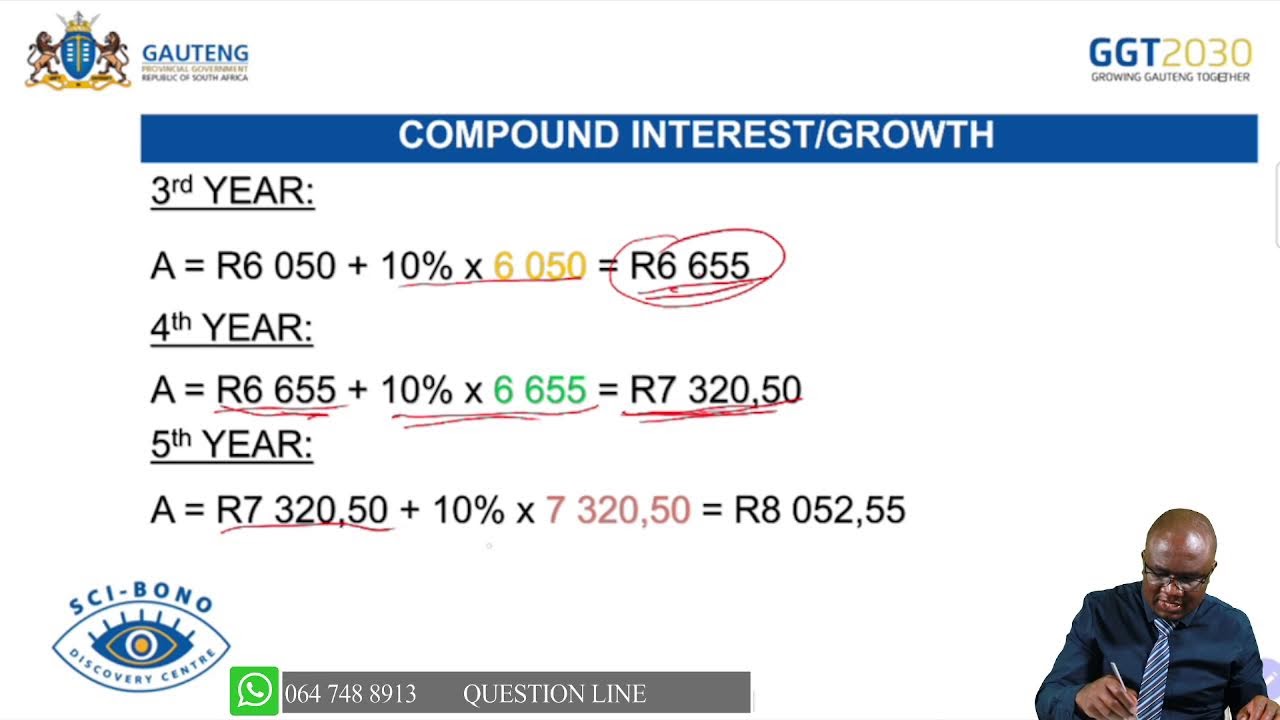 MATHEMATICS GRADE 11: FINANCIAL MATHEMATICS GROWTH - YouTube