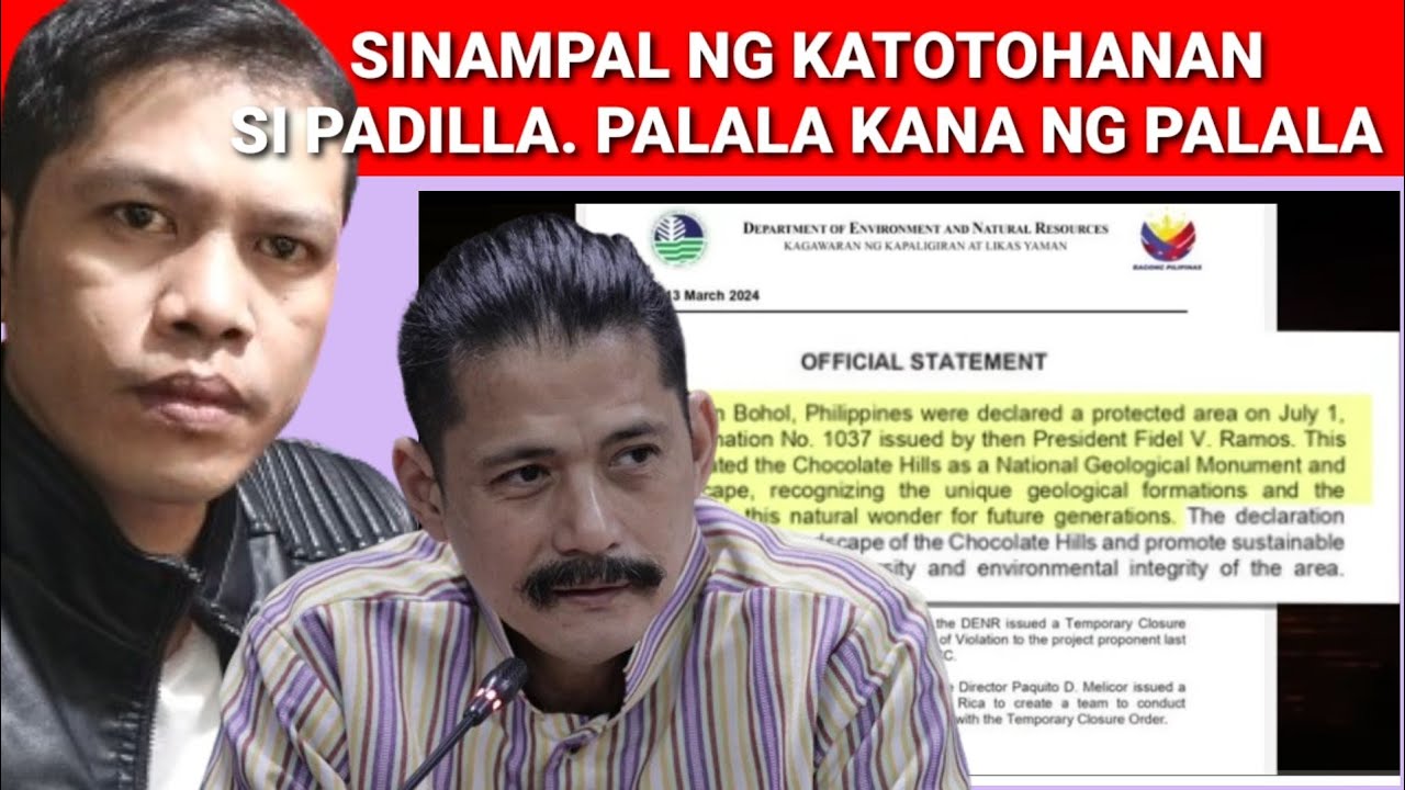 SINAMPAL NG KATOTOHANAN SI PADILLA. NAKAKAINIS KANA ITO RESIBO BASAHIN ...