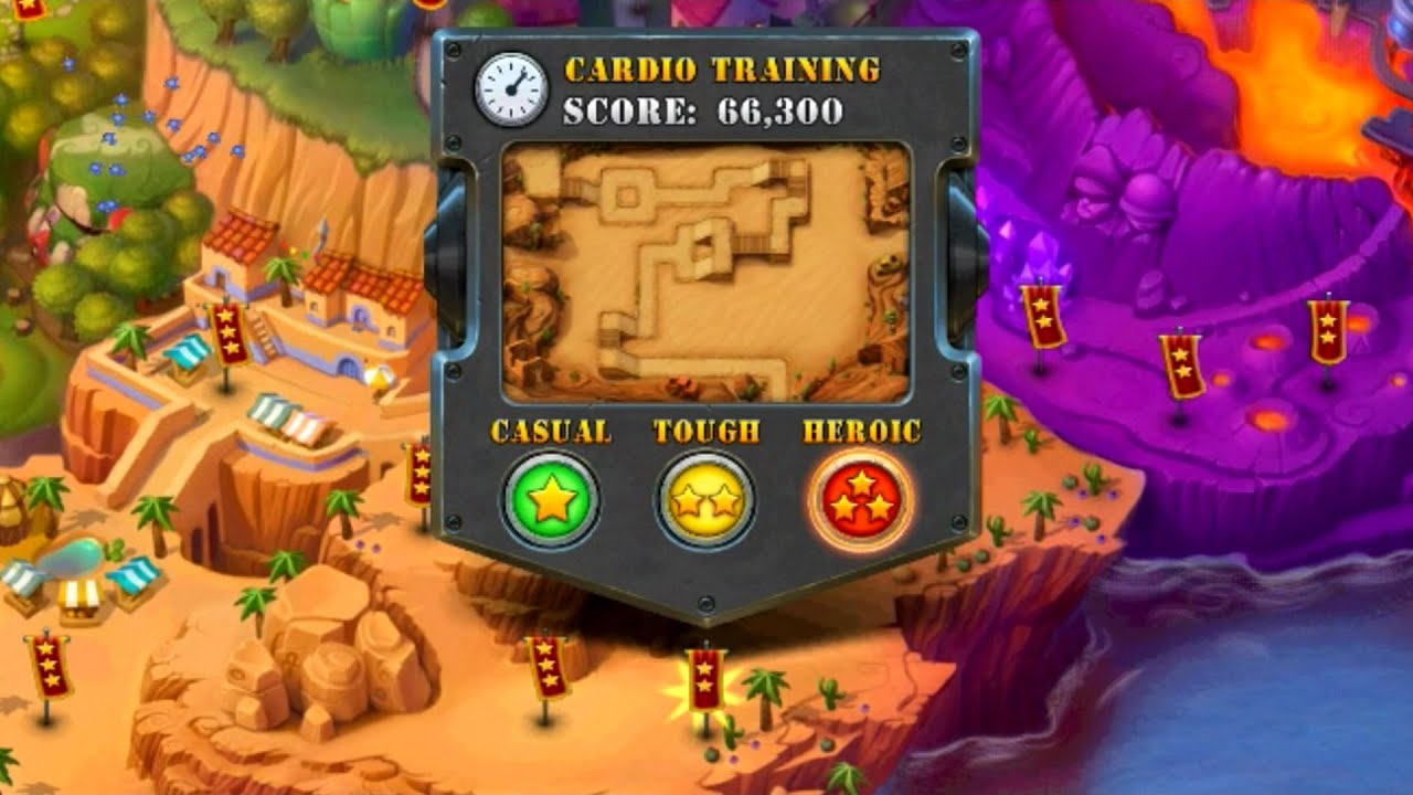 Fieldrunners 2: Map - Drylands. CARDIO TRAINING. Heroic - YouTube