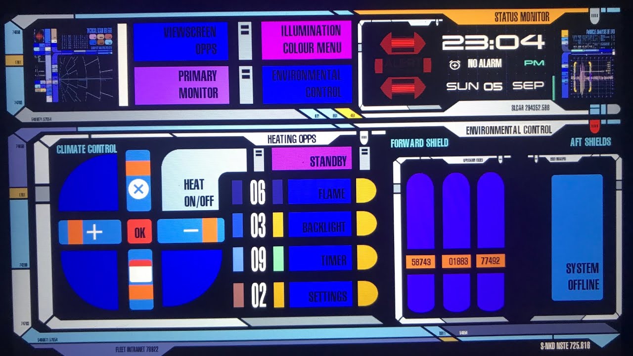 Star Trek LCARS Style Smart Home Dashboard First Demo. - YouTube