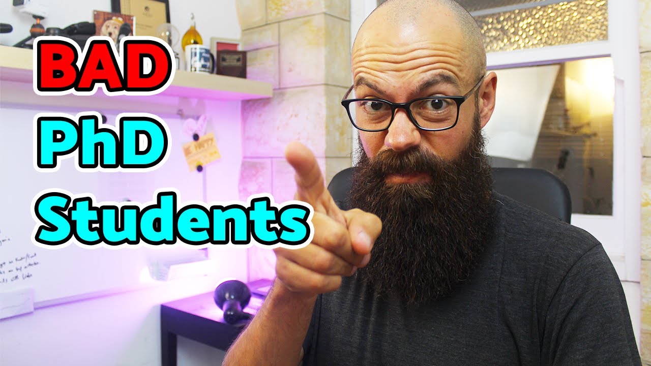 What makes a bad PhD student? Do YOU do these? - YouTube