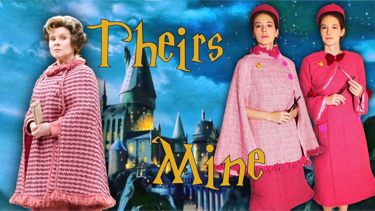 I recreated Umbridge's outfits using thrifted materials - YouTube
