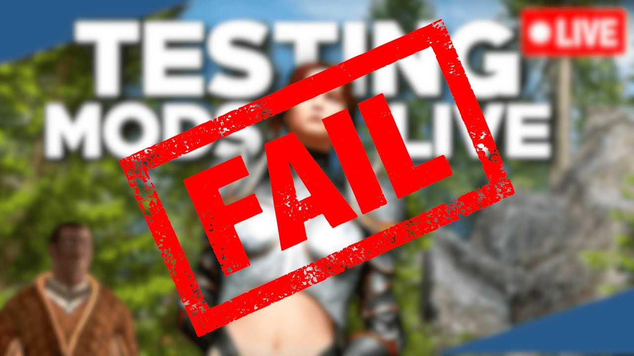 🔴 Skyrim Mods LIVE: Failed Stream - Troubleshooting and Crashing - YouTube