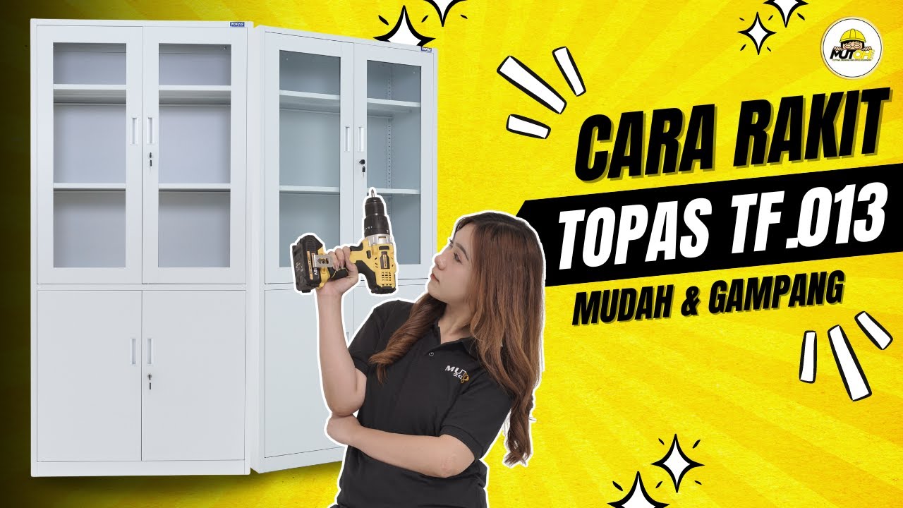 Tutorial Perakitan Lemari TOPAS Swing Kombinasi TF.013 - YouTube