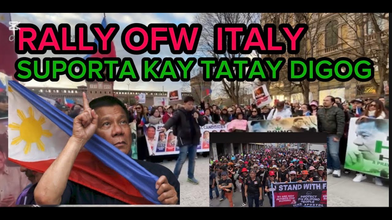 Live:OFW Italy SUPPORT TATAY DIGOG Rally#DDS#DUTERTE#BREAKINGNEWS# ...