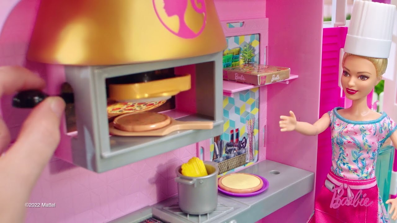 Conjunto de juego Restaurante Cook ‘n Grill y muñeca Barbie® para niñas ...