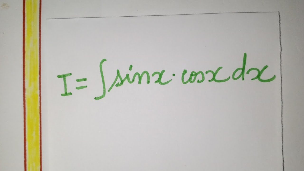 ♦️♦️Primitive de sinxcosx. intégrale de cosxsinx. dx. primitive de ...