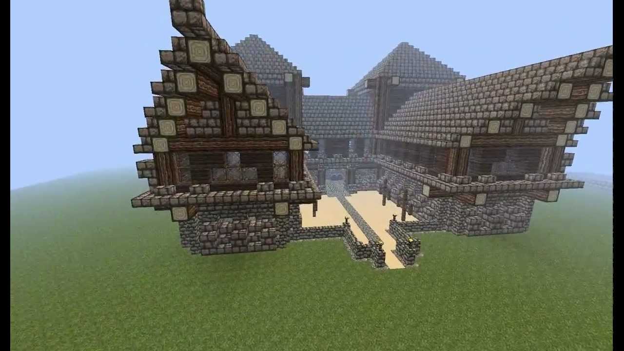 -Minecraft builds- Medieval barracks! (HD) - YouTube