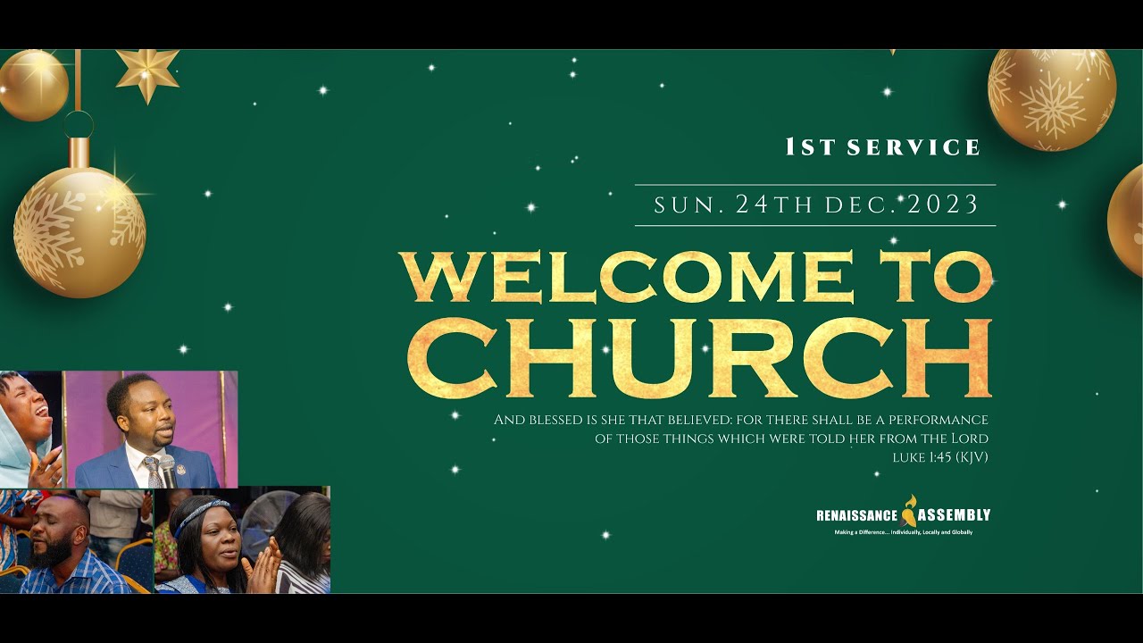Sunday 24th December 2023 - 1st Service - YouTube