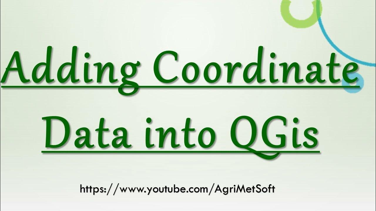 Adding Coordinate Data into #QGIS | Input csv File to QGIS | Add layer ...