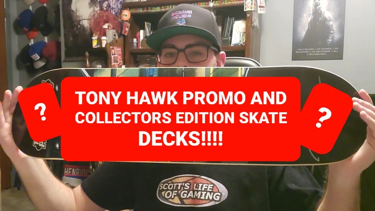 Collection of Rare Tony Hawk's Pro Skater Promotional Skateboard Decks ...