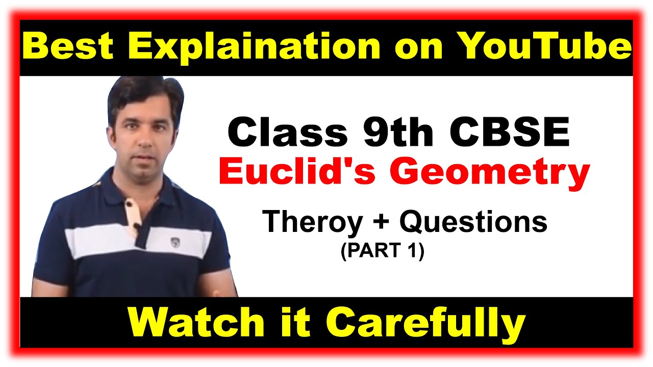 Introduction to Euclid's Geometry Class 9 Maths | Axioms | Important ...