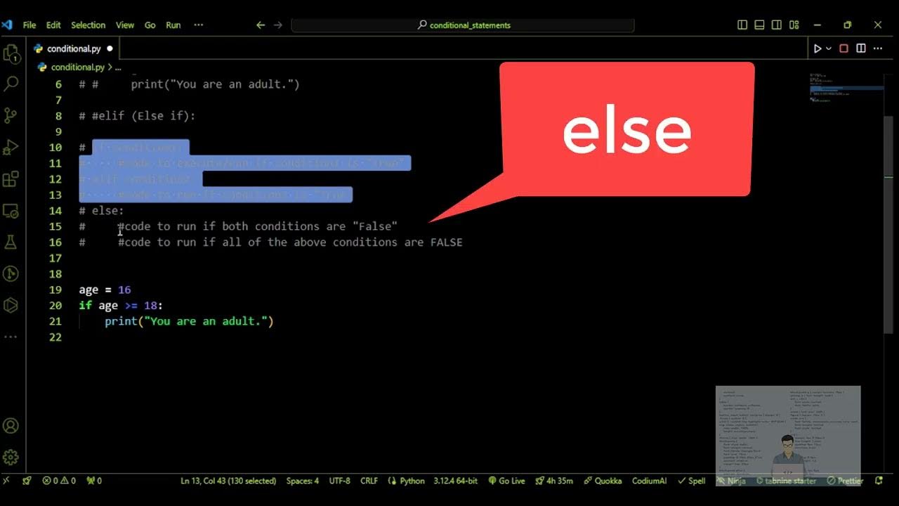 Mastering Conditional Statements in Python | PyScript Studio - YouTube