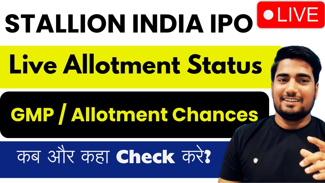 Live Upcoming IPOs Discussion || Stallion India GMP || Nifty Sensex Analysis || # ...