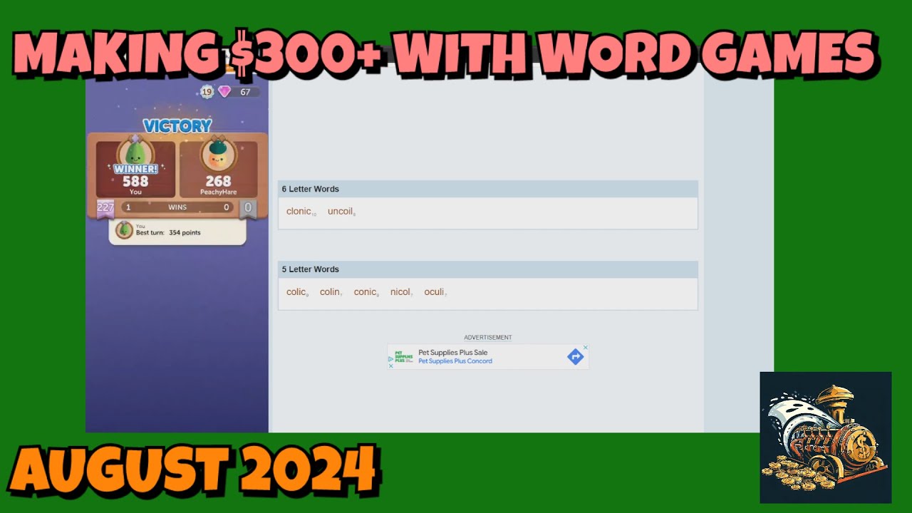 Making $300 (and more) Playing Just TWO Word Games The Easy Way - (2024 ...