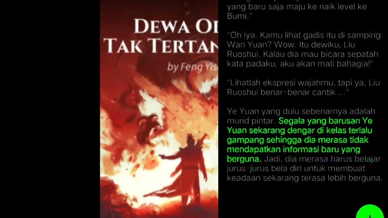 BAB 25 DEWA OBAT TAK TERTANDINGI - BACAIN NOVEL - YouTube