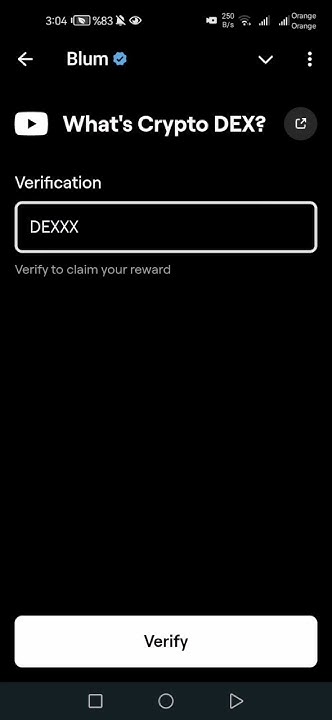 Blum keyword What's Crypto DEX? - YouTube