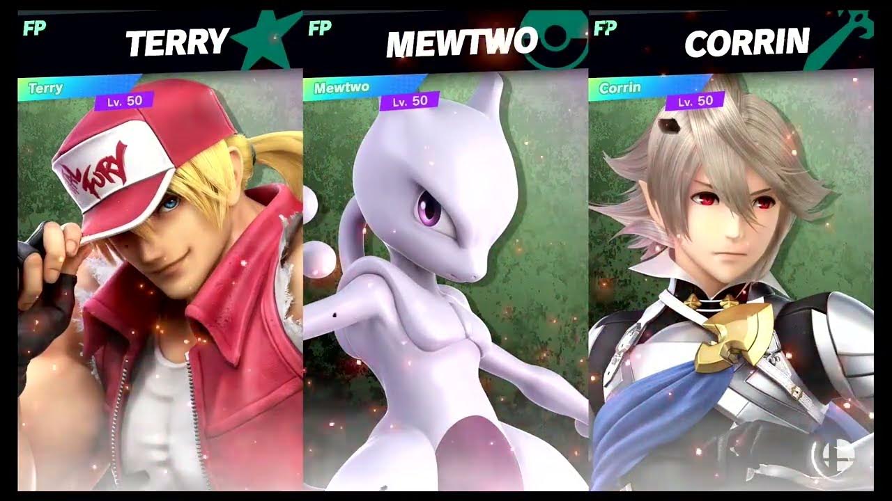 Super Smash Bros Ultimate Amiibo Fights EX Terry vs Mewtwo vs Corrin - YouTube