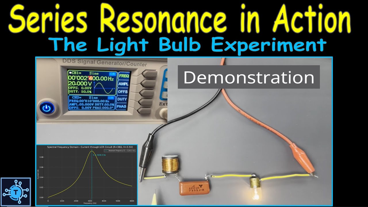 #99 - Series Resonance Circuit in Action – Resonant Frequency ...