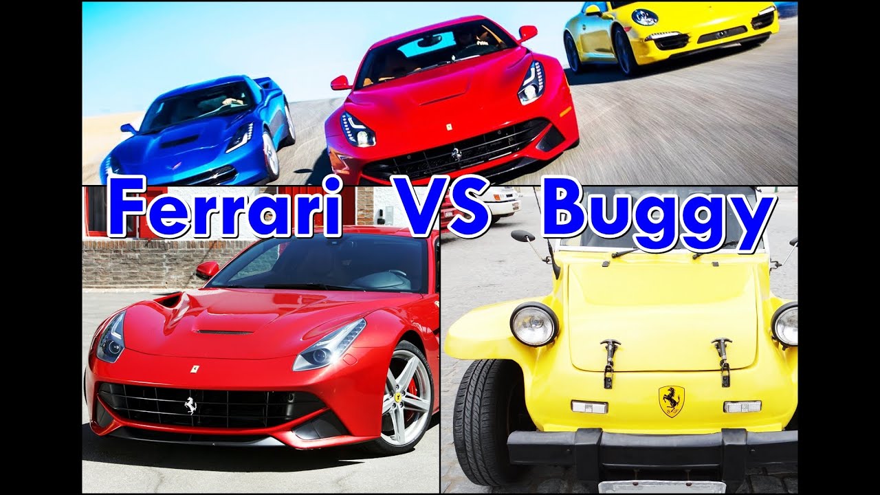 Ferrari VS Buggy Giant"s racing - YouTube
