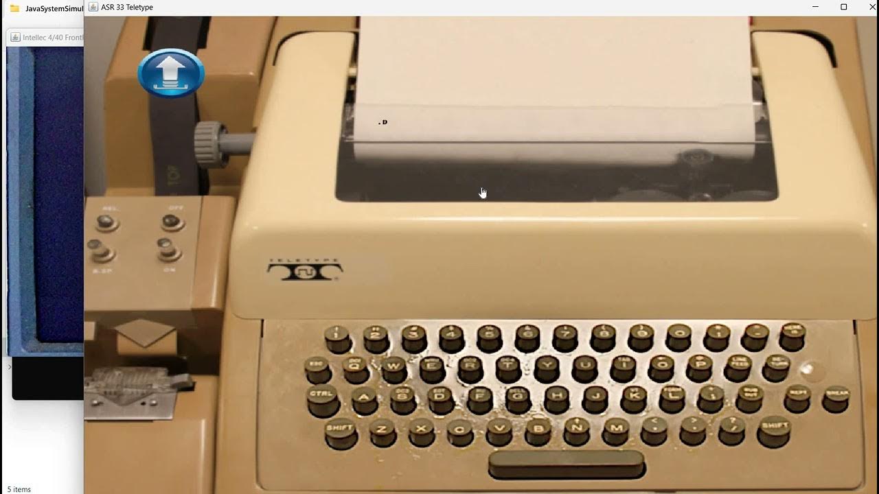 Simulating ASR33 TeleType PART1 - YouTube