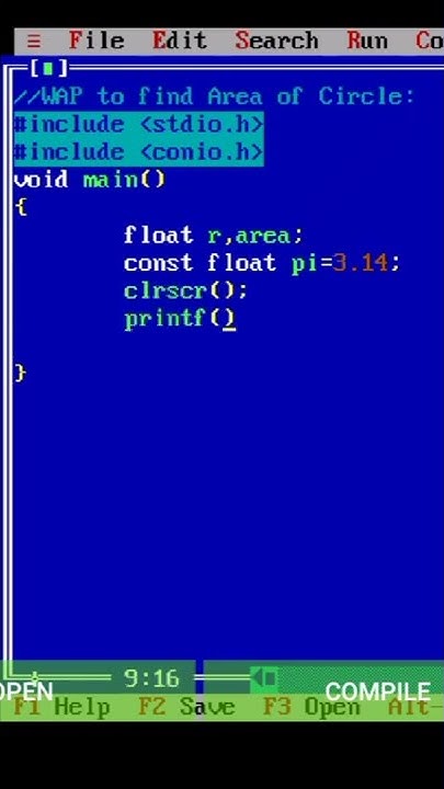 wap to find area of circle ||write a program to find area of circle||c||c++||@codewithkaran2961 ...