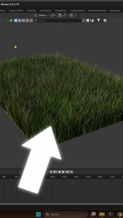 Blender Advent Calendar Day 14 | Simple Grass 💯 #blender #b3d #blender3d #tutorial #3dart - YouTube