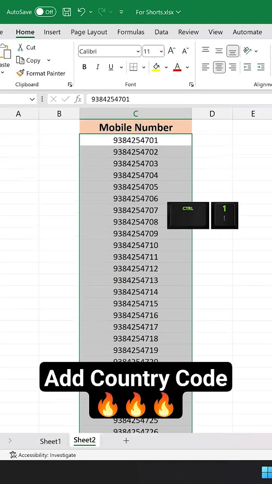 Add Country Code Dashboard Advanceexcel Exceltips Exceltrick Basicexcel Countrycode