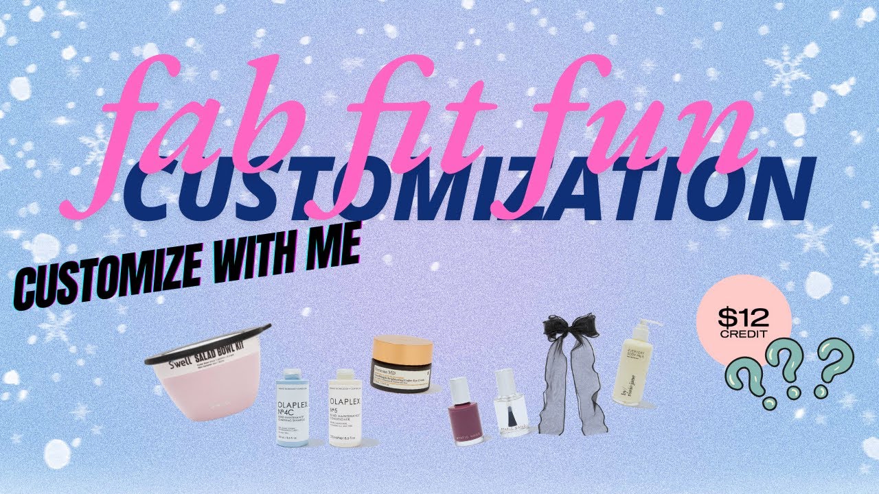 Fab Fit Fun: Customize the Winter Box With Me || CREDIT??? || SO MANY ...