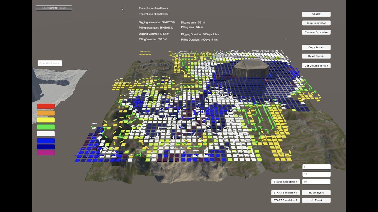 Civil engineering simulation using Unity - YouTube