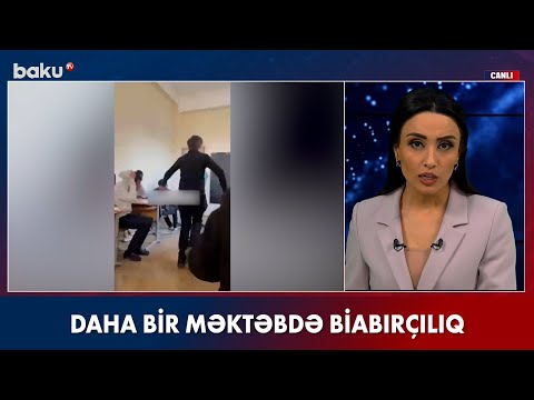 Daha bir məktəbdə biabırçılıq - BAKU TV