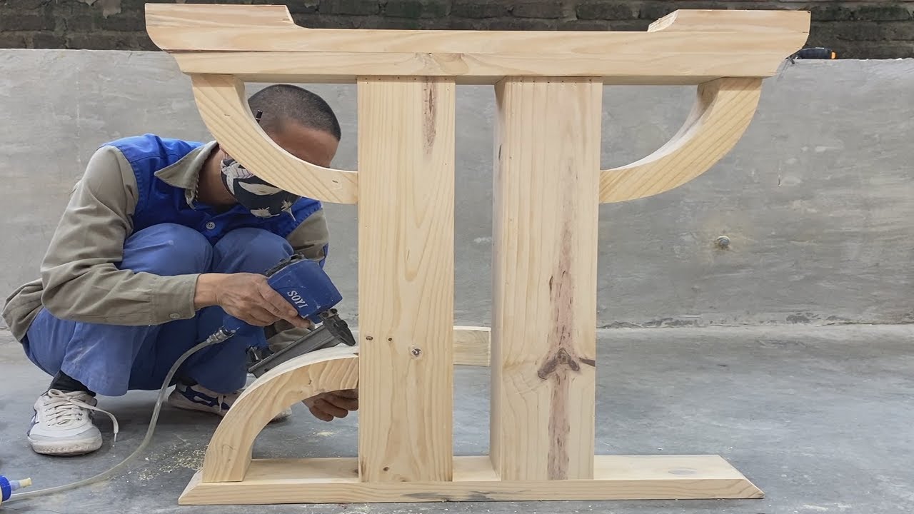 Make A Mysterious Table From Wood // Great Idea For Your Dining Room ...
