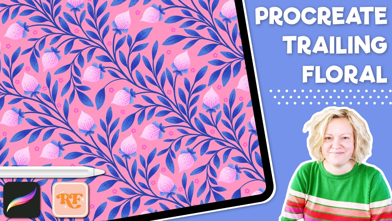 TrailingFloral Pattern Tutorial for Procreate (Trailing Floral Canvas 3 ...
