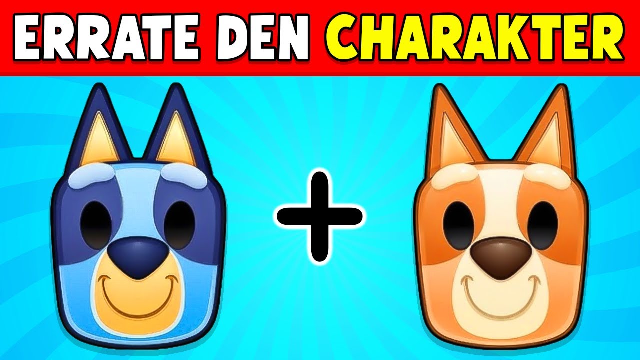 Errate die Bluey-Charaktere anhand von EMOJIS 😍🐶💙 Bluey Emoji Quiz ...