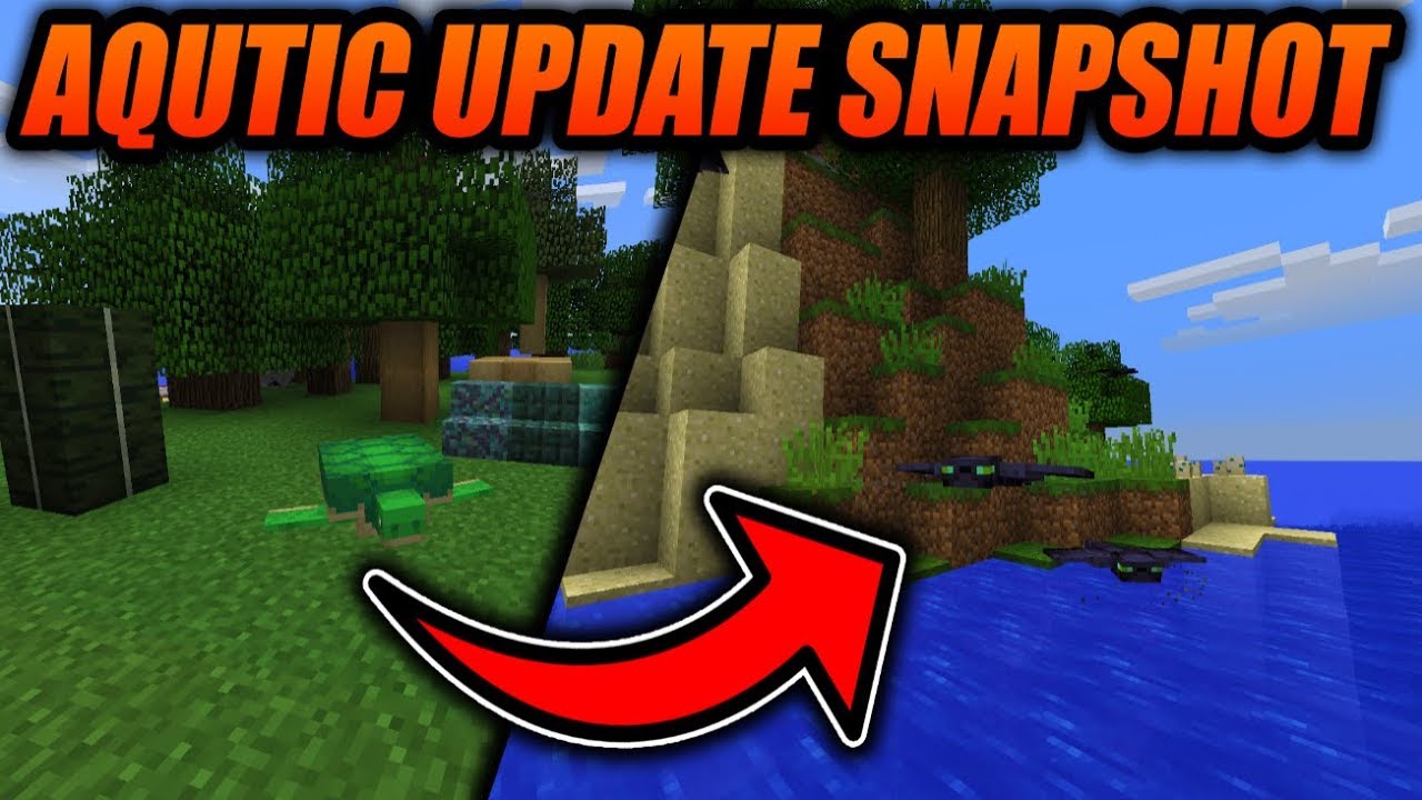 NEW MINECRAFT UPDATE AQUATIC 1.13 SNAPSHOT!! - MINECRAFT 1.13 NEW ...